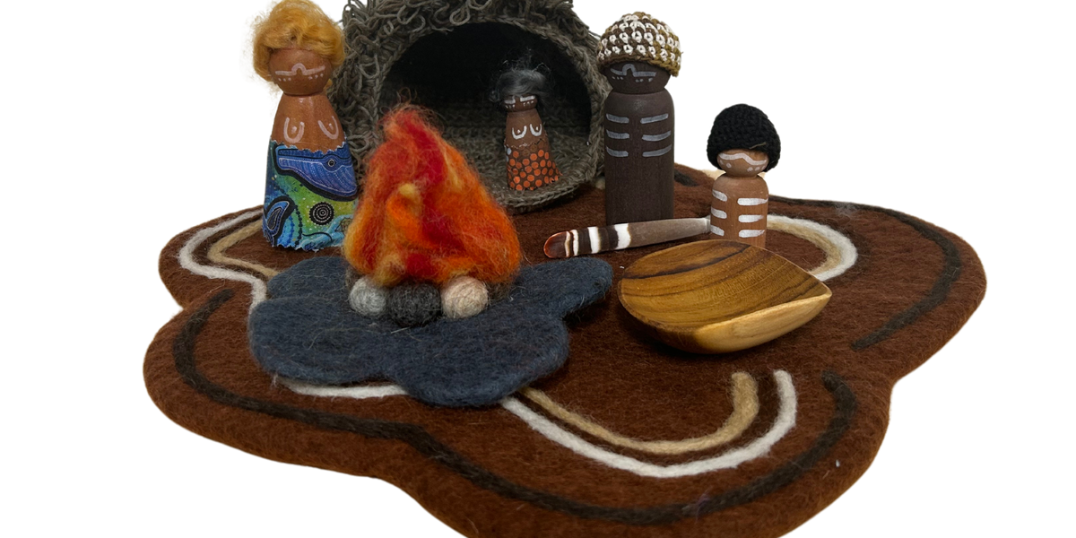 Aboriginal Humpy, Camping and Fire Set — EducationAll Australia