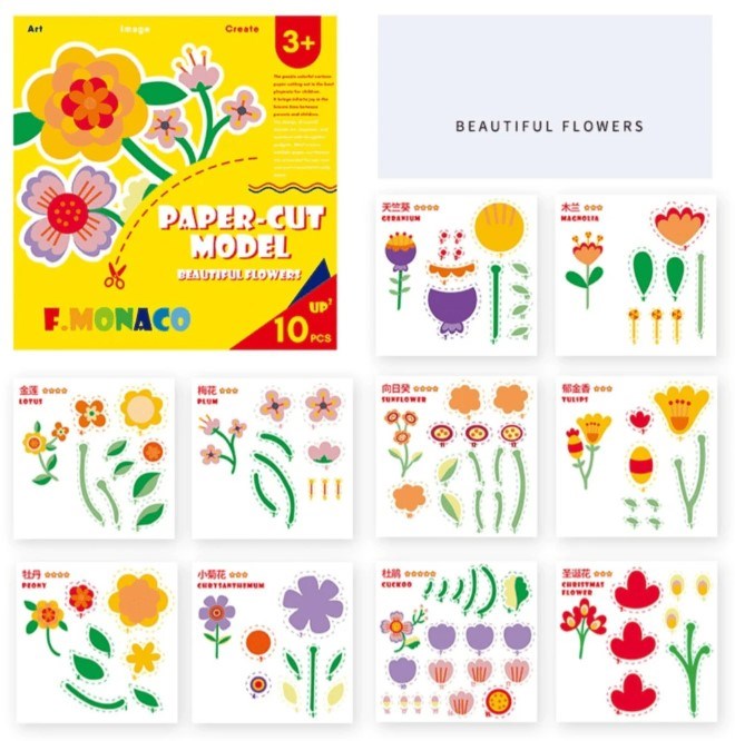 Paper-Cut Model Beautiful Flowers — EducationAll Australia