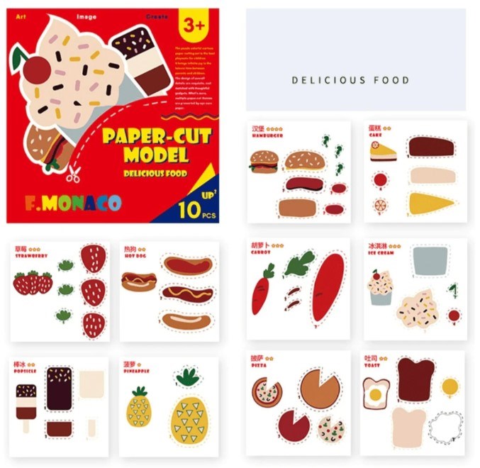 Paper-Cut Model Delicious Food — EducationAll Australia