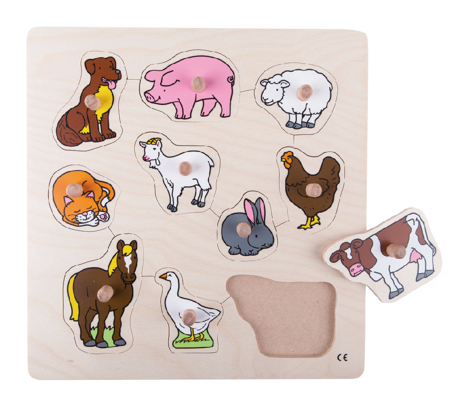 Knob Board Puzzle - Farm — EducationAll Australia